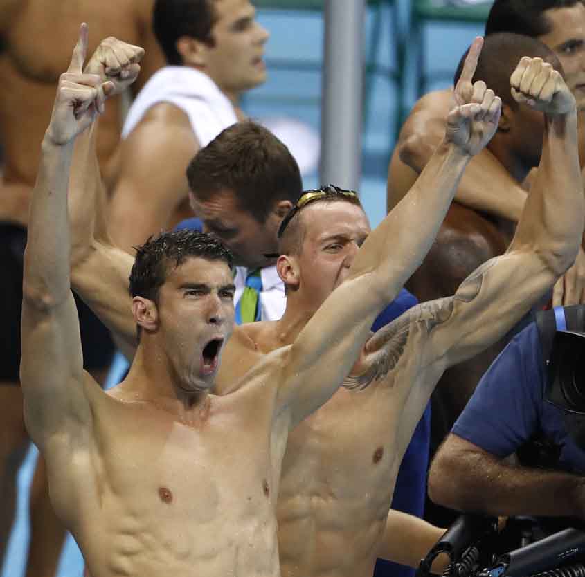 Ele chegou! Michael Phelps estreia na Rio-2016 e fatura sua 23ª medalha ...