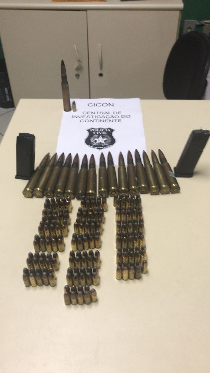 Polícia Civil Apreende Mais De 200 Munições De Fuzil E De Pistola Em