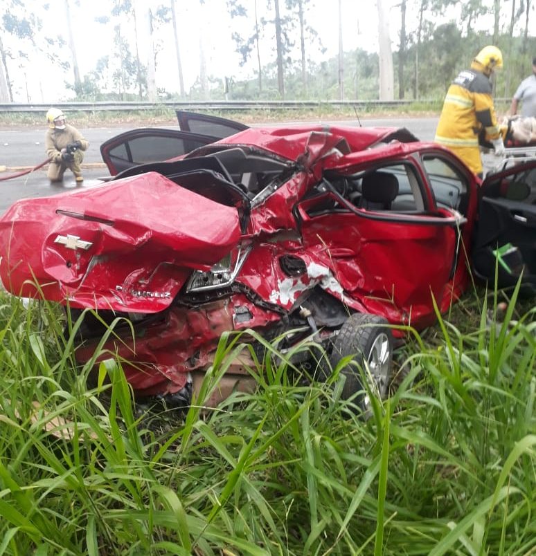 Grave acidente na BR-470, em Ibirama, deixa quatro feridos