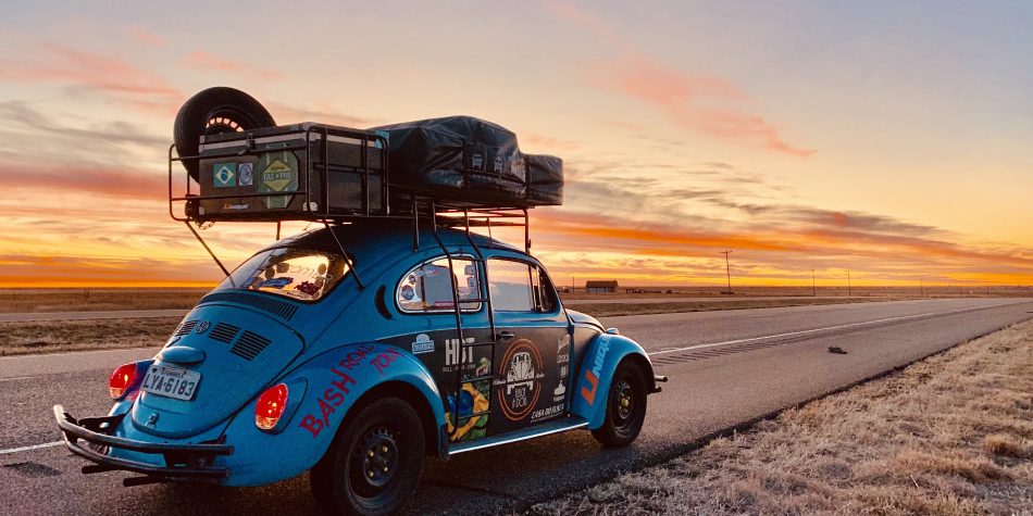 Aventura de Fusca: jornada passa pelo México e chega aos EUA