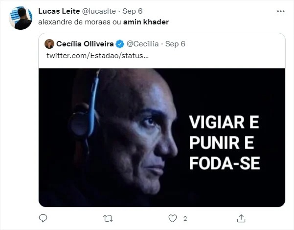 Amin Khader pede para não ser confundido com Alexandre de Moraes e vira ...