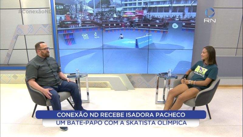 Skatista olímpica Isadora Pacheco é convidada do Conexão ND desta quinta
