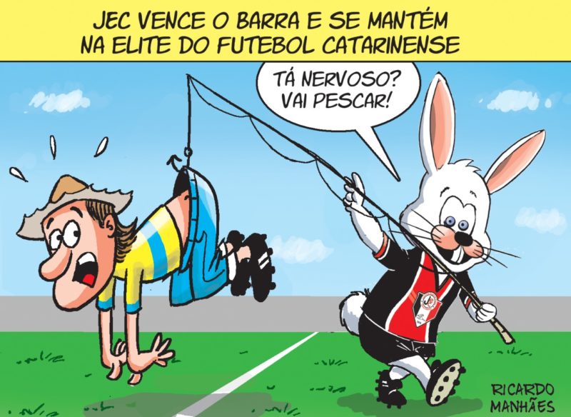 JEC vence o Barra e se mantém na elite do futebol catarinense | Charge ...