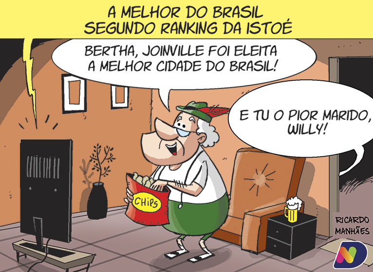 A melhor do Brasil segundo ranking da IstoÉ | Charge | Notícias do dia