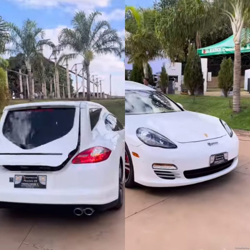 VÍDEO: Porsche é transformado em carro funerário
