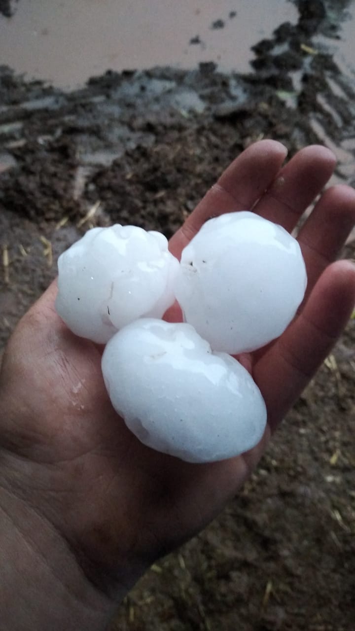 Granizo deixa rastro de estrago e risco de temporais segue no Oeste de SC