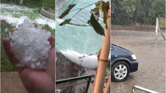 Com risco de temporal e queda de granizo, SC começa semana com 'clima ...