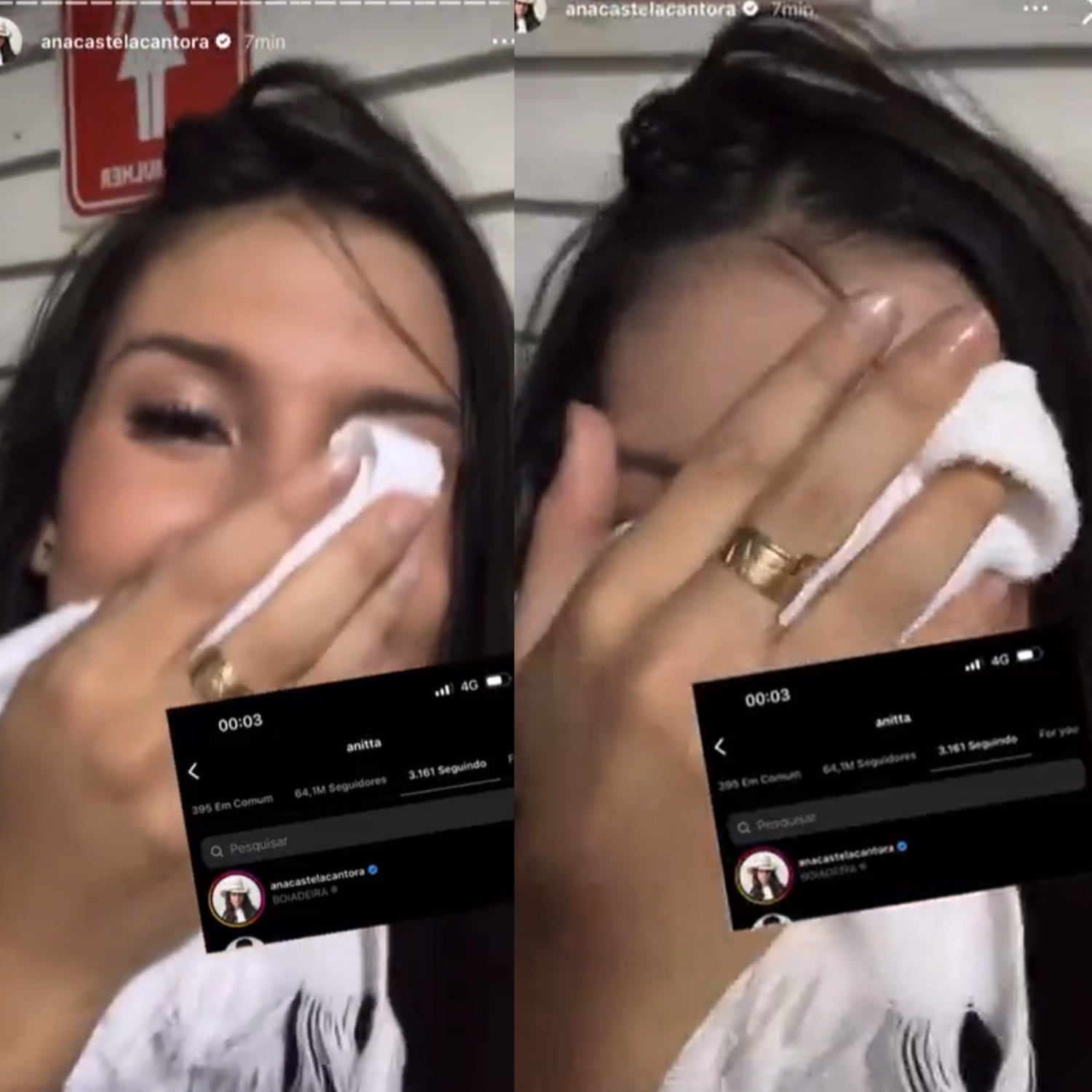 Ana Castela chora após atitude inesperada de Anitta nas redes sociais ...