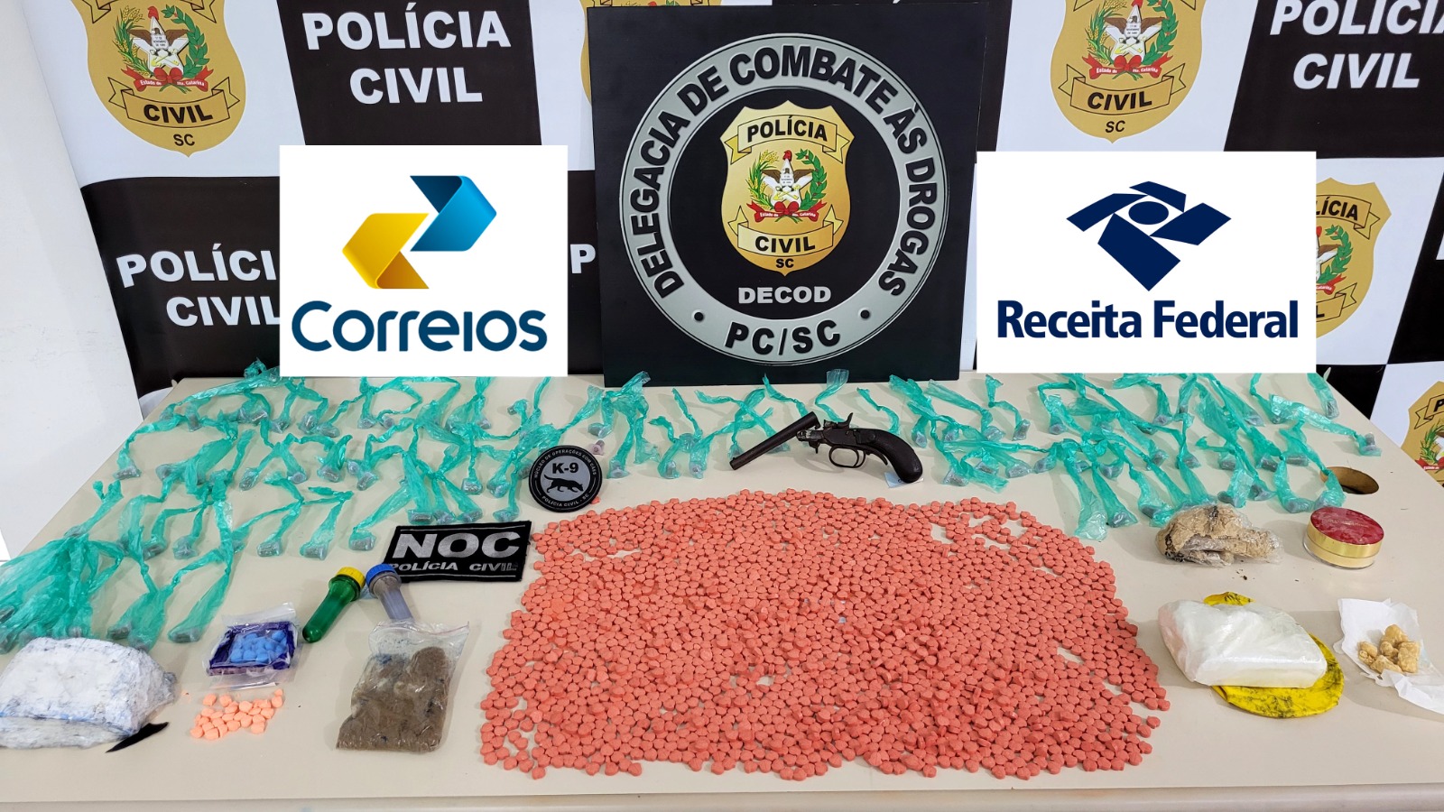 Polícia confirma 1ª apreensão de K9 em SC, droga que transforma pessoas em 'zumbis'