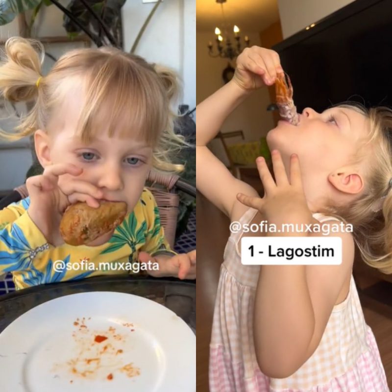 Menina de 2 anos 'que come de tudo' viraliza experimentando pratos exóticos; veja a lista
