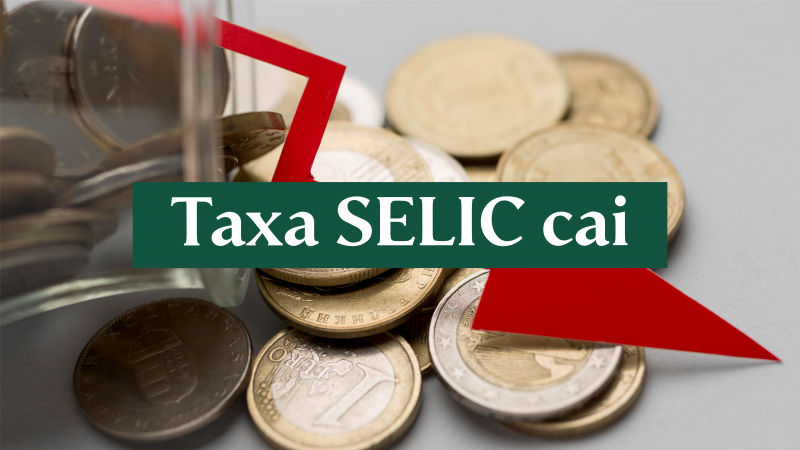 Taxa SELIC cai a 12,25% ao ano, a terceira queda consecutiva