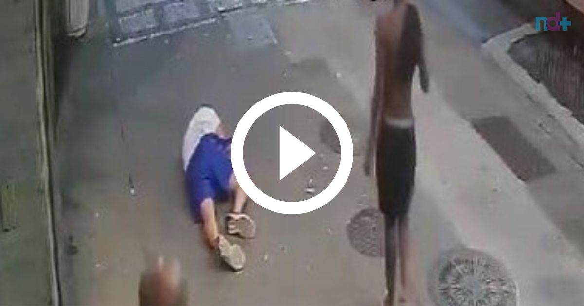 VÍdeo Idoso Leva Soco E Desmaia Durante Assalto Em Avenida Movimentada