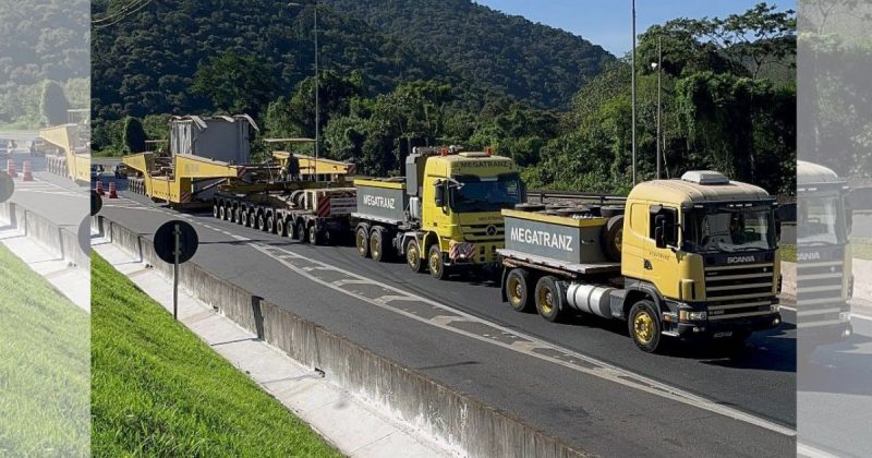 'Super carga' deve causar bloqueio e lentidão nas BRs 116, 376 e 101 em SC; veja trechos