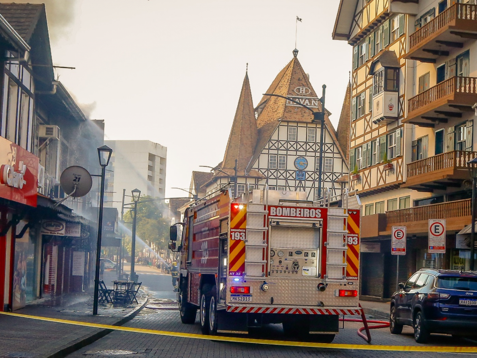 Incêndio na rua XV de Novembro completa um ano em Blumenau