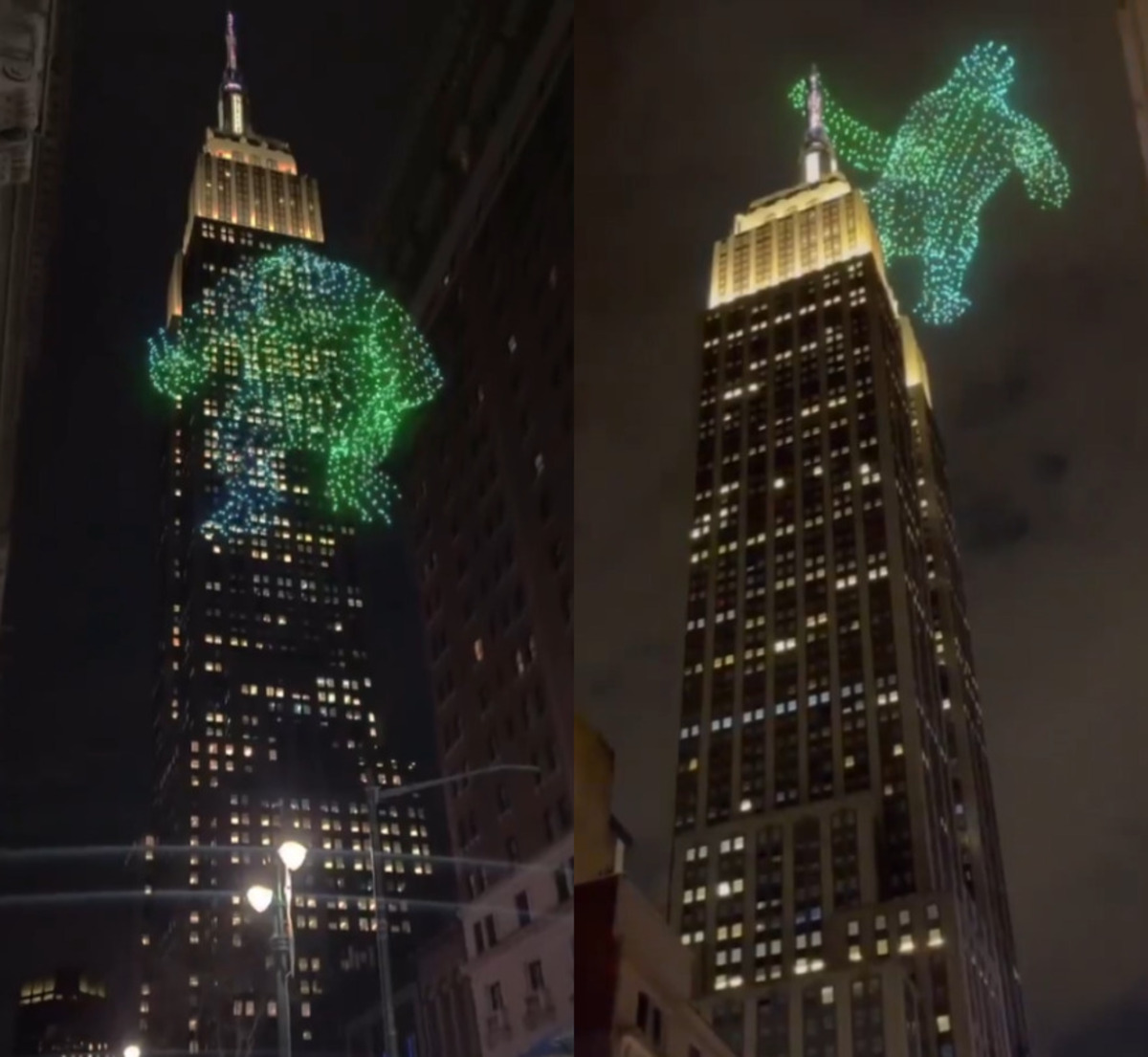 King Kong de drones escalando o Empire State é real? Internautas ...