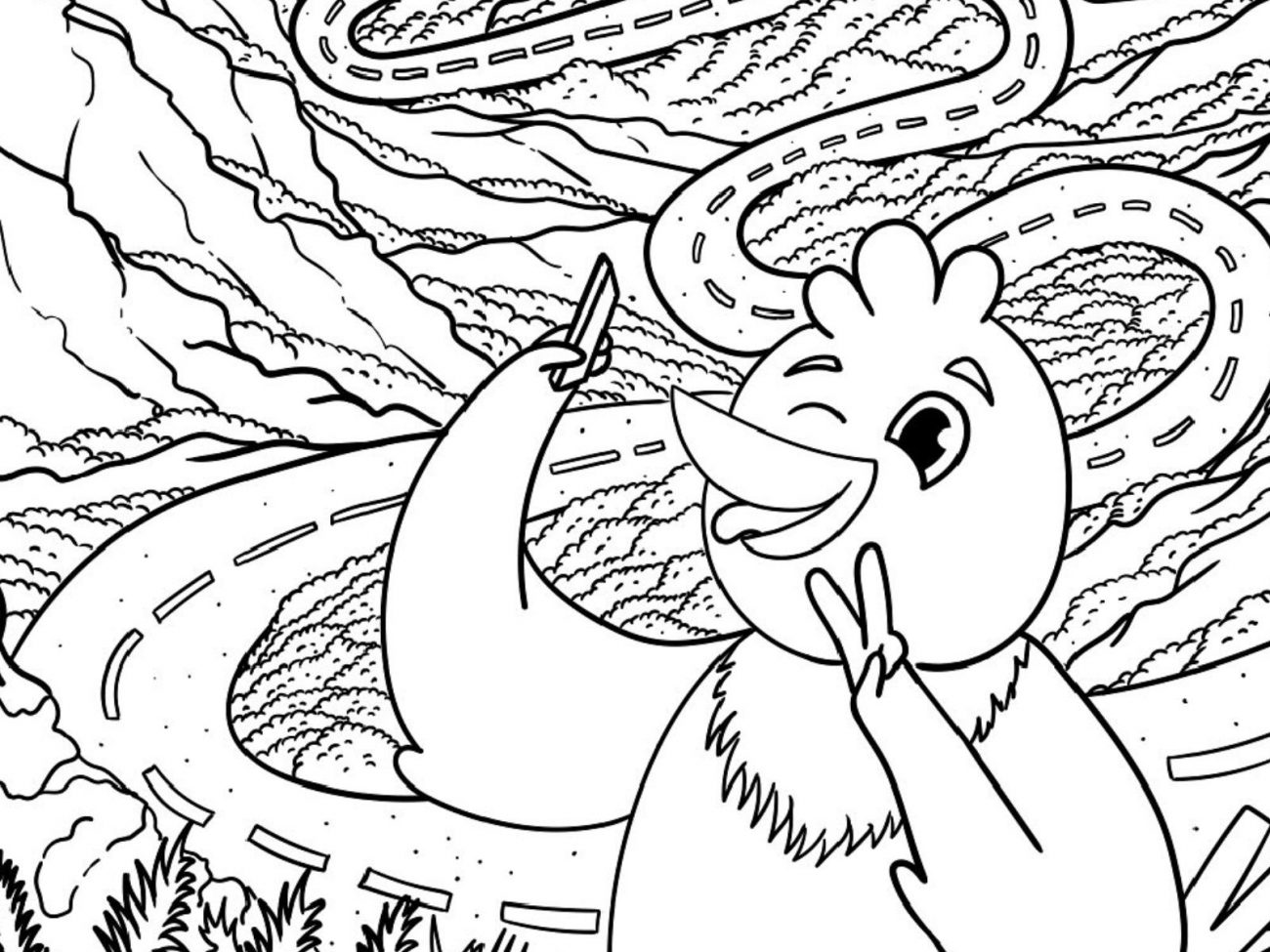 SC lança livro de colorir gratuito no estilo 'Bobbie Goods'