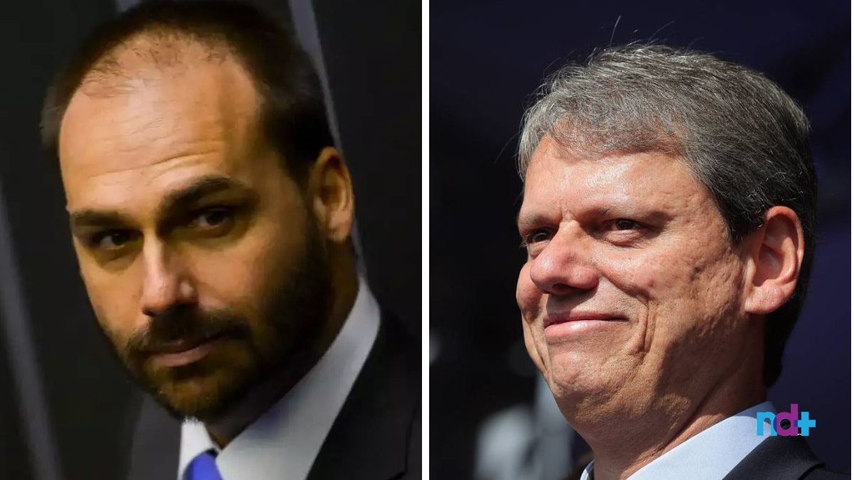 Eduardo Bolsonaro volta a provocar Tarcísio de Freitas