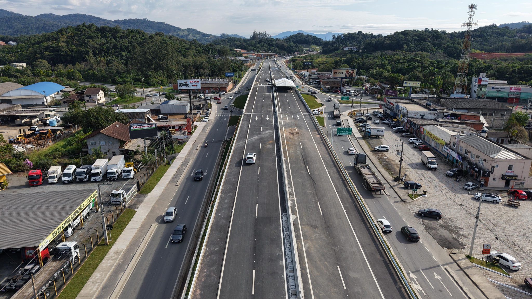 Viaduto do Badenfurt na BR-470 abre nesta quinta, em Blumenau, após ...