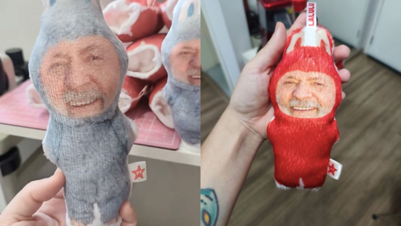 Labubu ganha versão inusitada com rosto de Lula