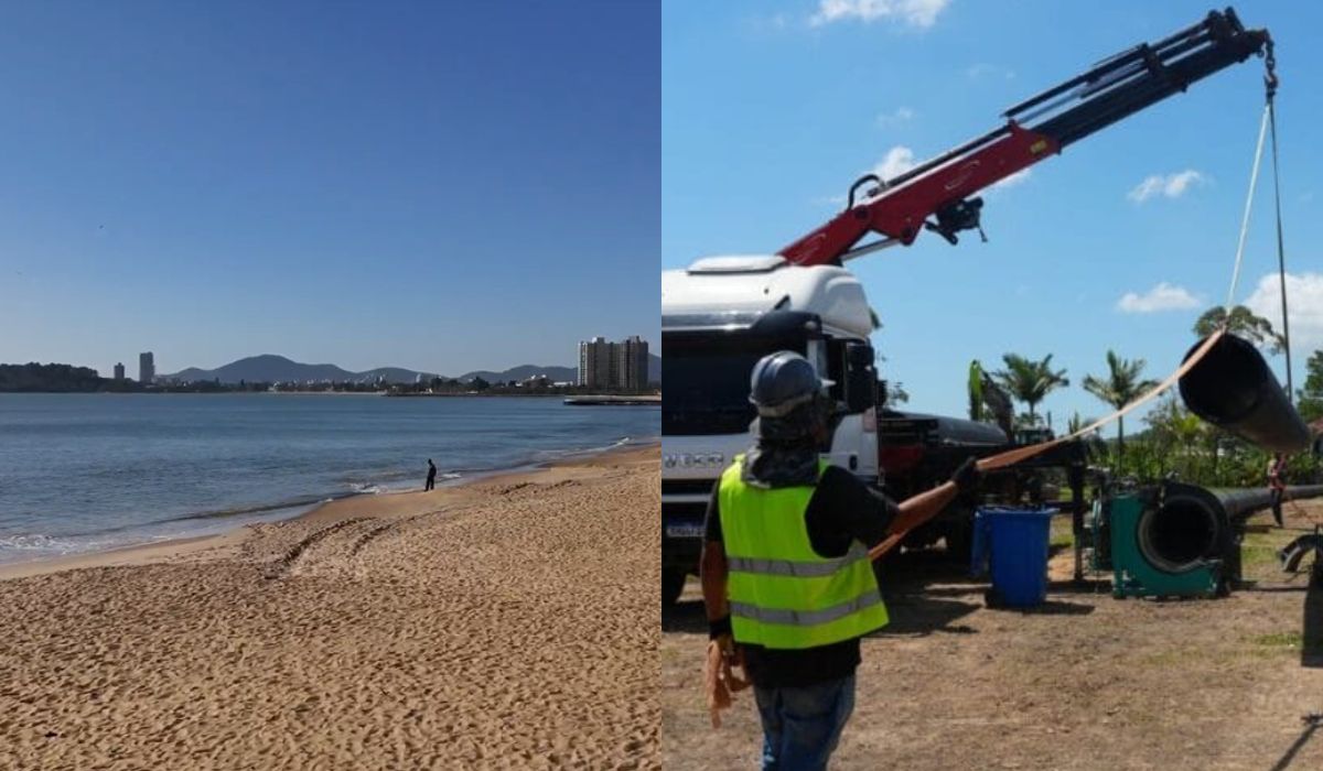 Piçarras: obra de alargamento da praia entra em nova fase
