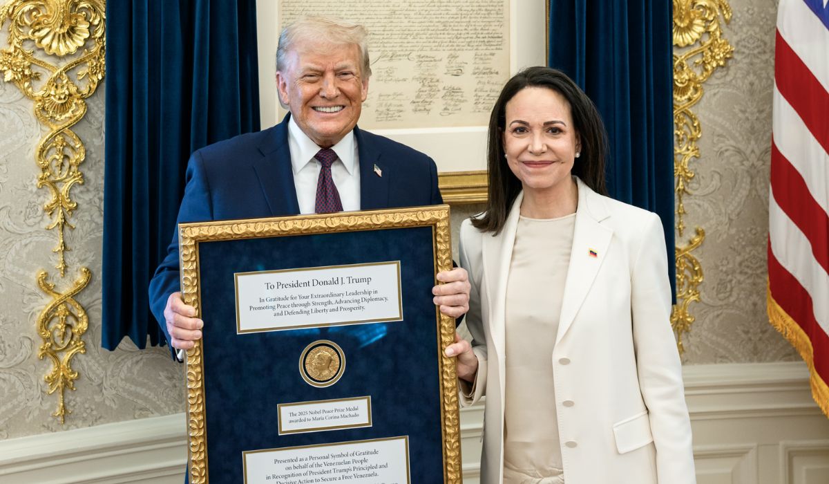 Fundação Nobel dá basta após Corina entregar prêmio a Trump