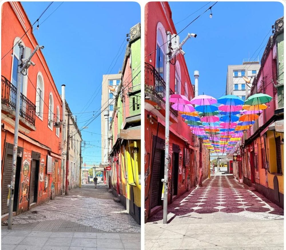 ‘Rua dos guarda-chuvas’: intervenção deixará ‘céu colorido’ no Centro ...