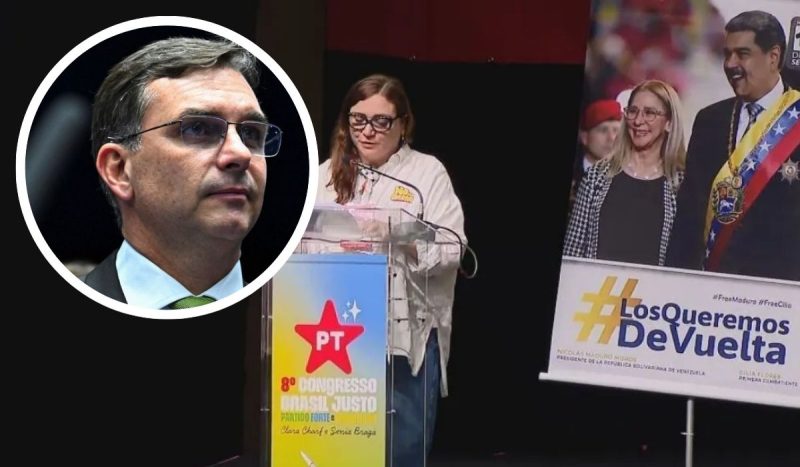 Flávio Bolsonaro critica PT após pedido de volta de Maduro
