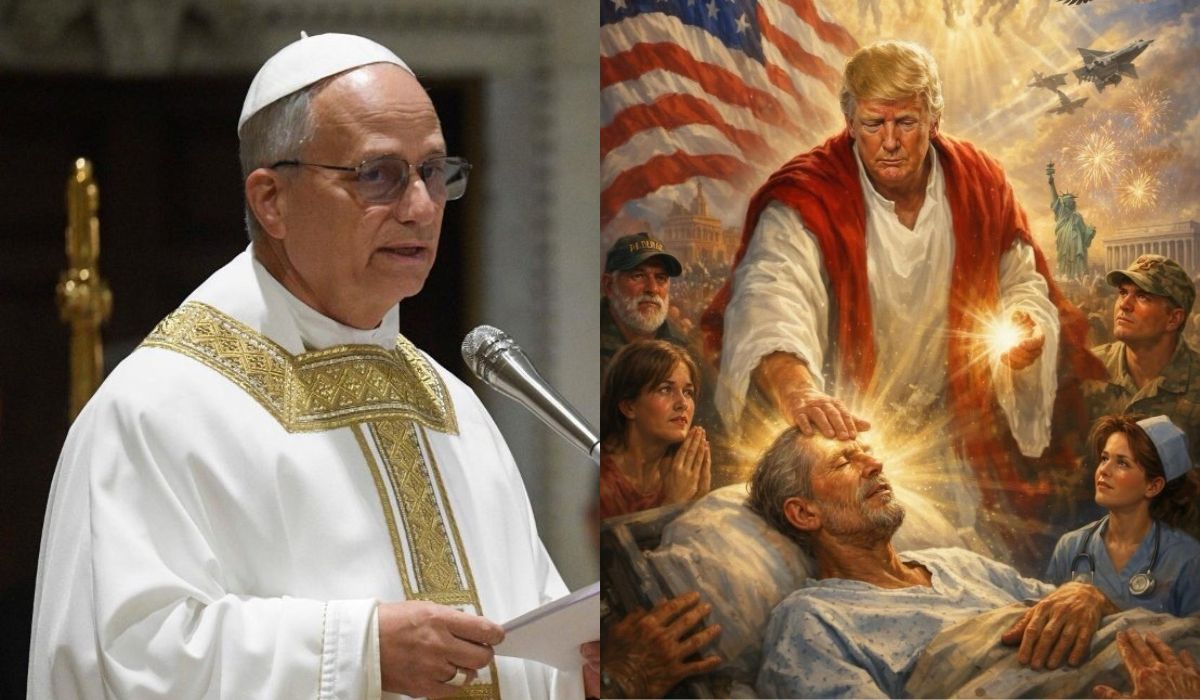 Trump ataca o Papa Leão XIV e posta foto vestido como Jesus