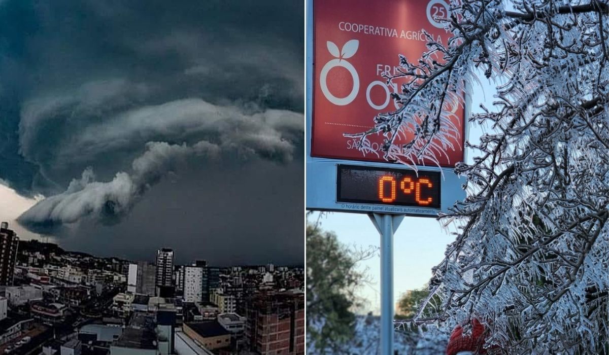 Ciclone extratropical traz frio e ‘chuvarada’ ao Brasil
