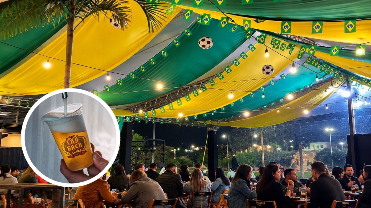 Gol do Brasil vale chope em dobro em evento para torcida