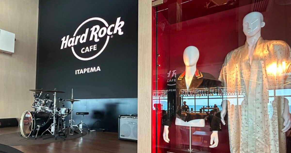 Hard Rock Cafe em SC vai além da gastronomia com relíquias